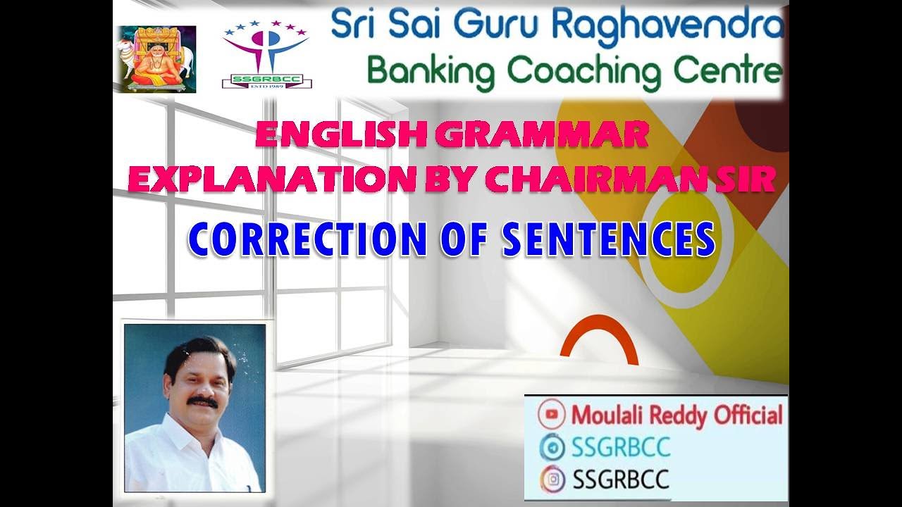 ENGLISH GRAMMAR EXPLAINED BY CHAIRMAN SIR - YouTube