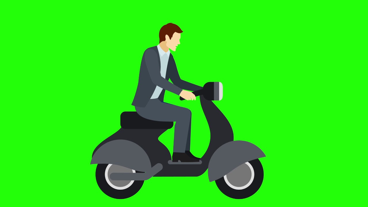 Scooter Animation free Green Screen I Latest video 2020 I Green Screen ...