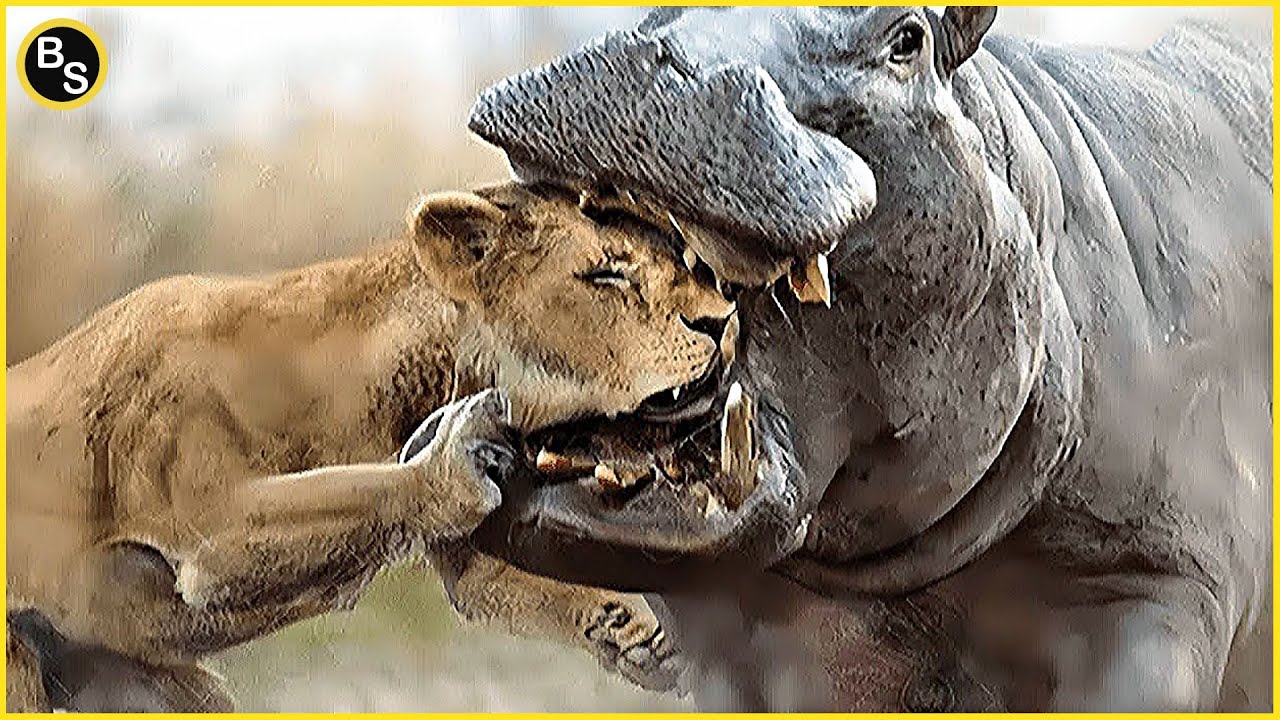Lion vs. Hippo: 20 Epic Battles For Survival !! Who Win? - YouTube