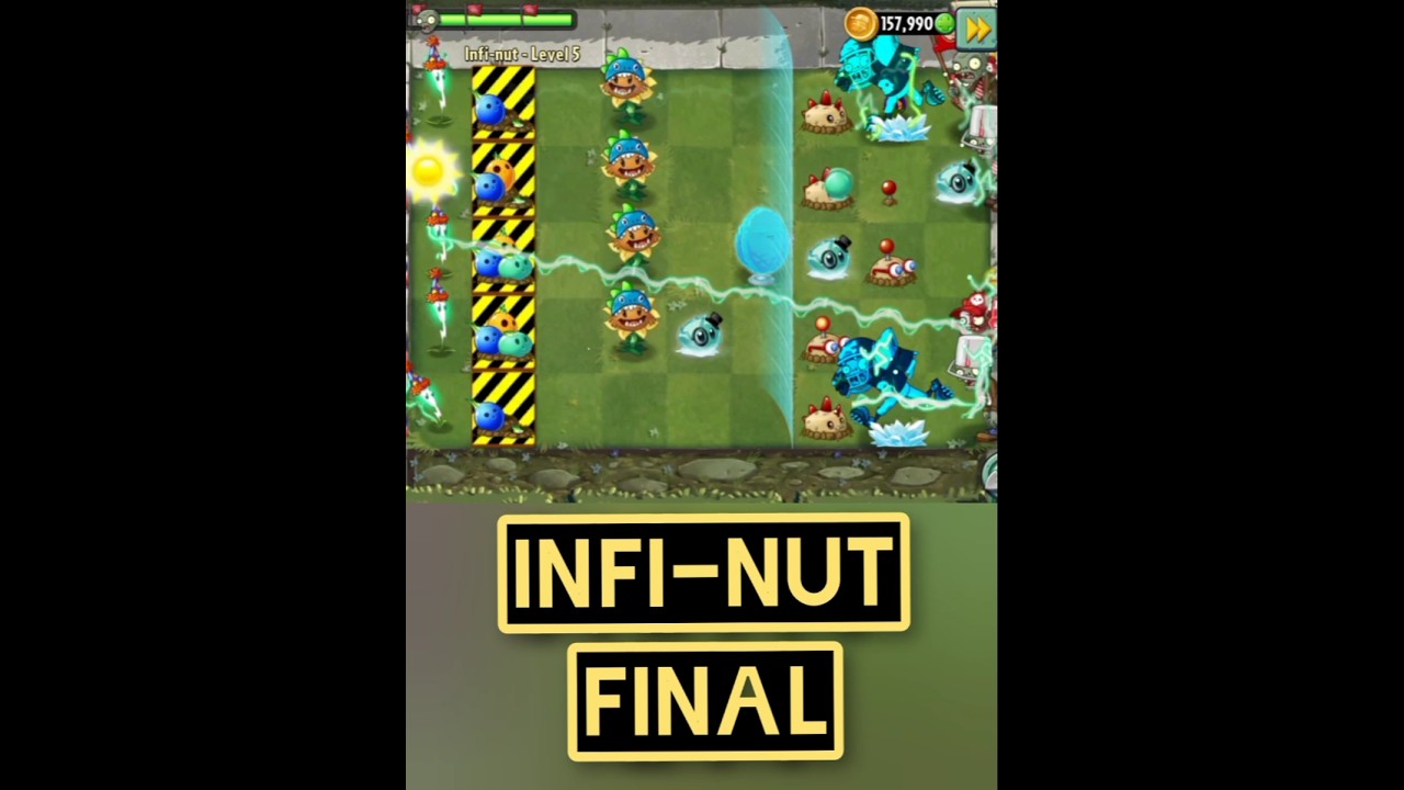 INFI-NUT FINAL! LEVEL 5 - BONUS CHALLENGE PLANTS VS ZOMBIES SPEEDRUN ...
