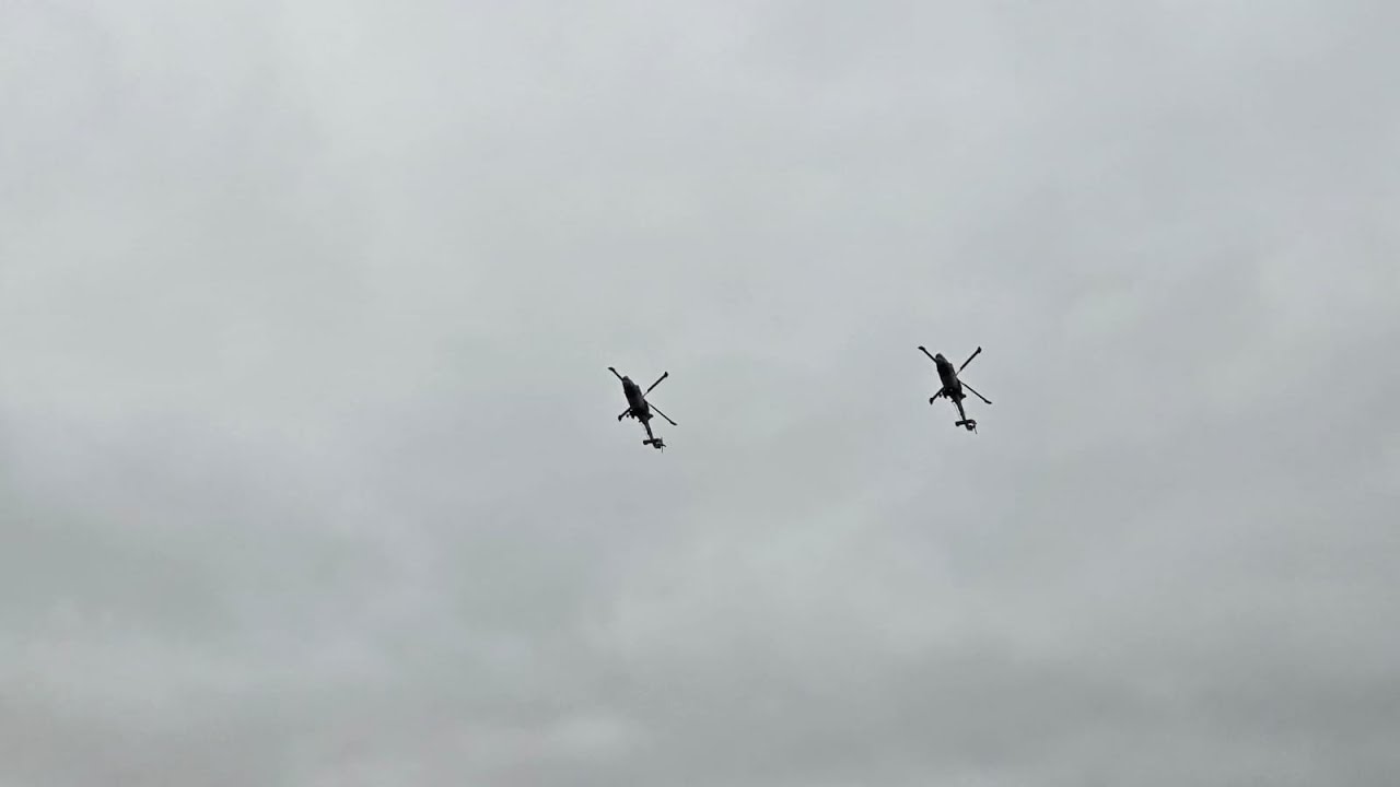 Helicopters dance over RIAT 2024 - YouTube