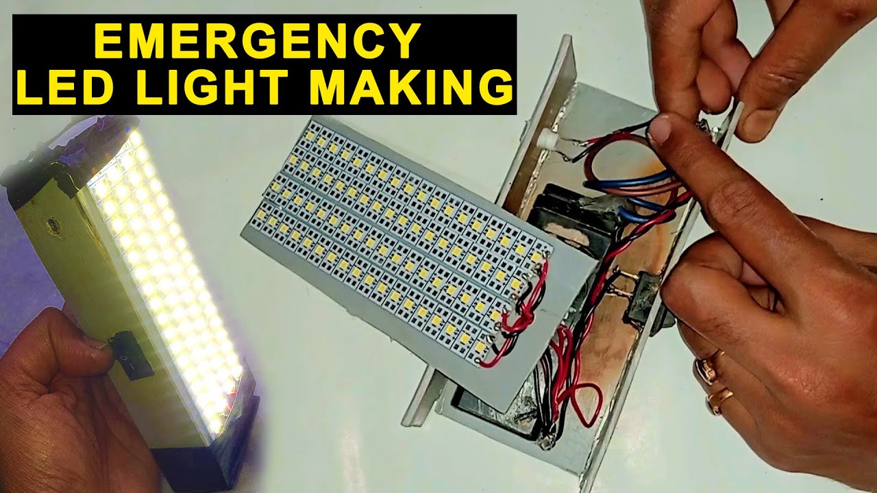 Emergency LED Light Making At Home - Rechargeable LED Light Making ...