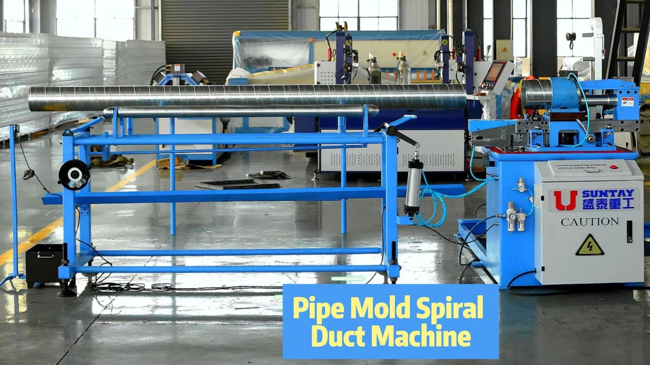 A very useful air duct production machine—Pipe Mold Spiral Duct Machine ...