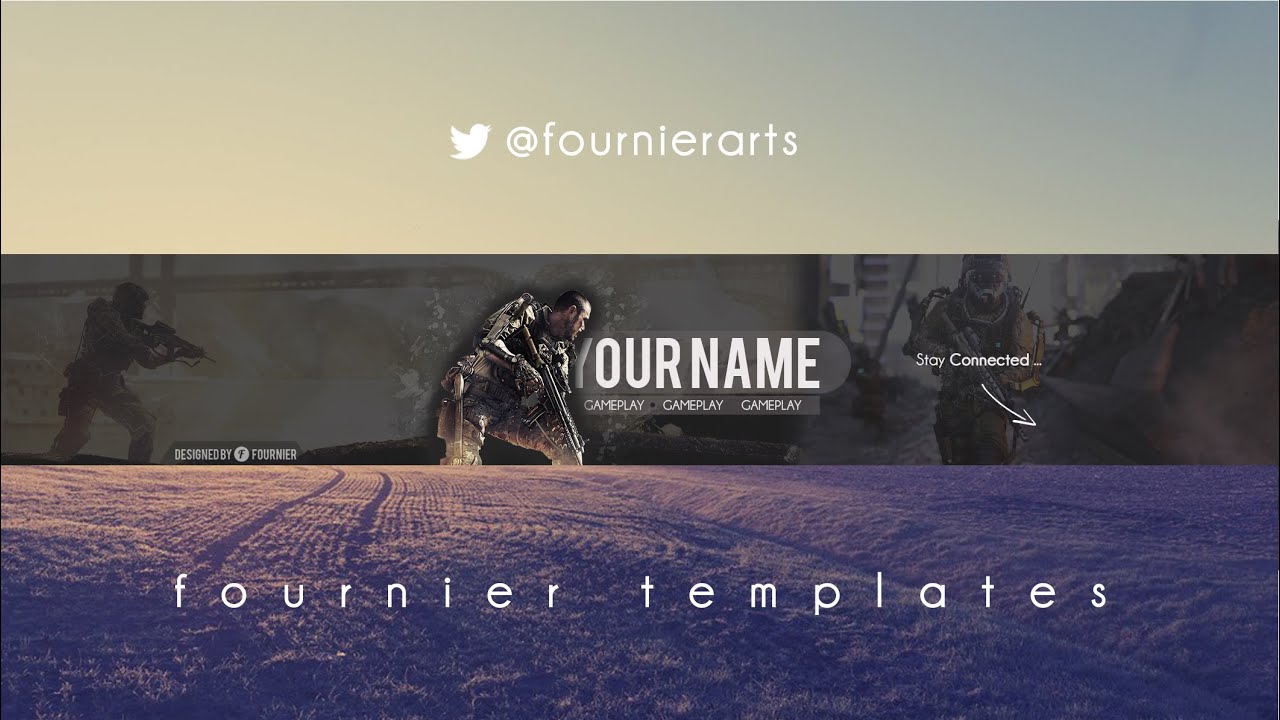 Epic gaming banner - speed art #2 w/ free template (PSD) | fournier ...