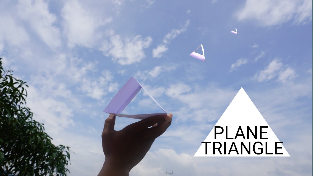 Triangle Plane - How to Triangle Plane ? Make a Triangle Paper Plane ...