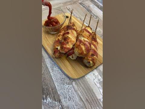 Куриное эскимо в беконе #food #еда - YouTube