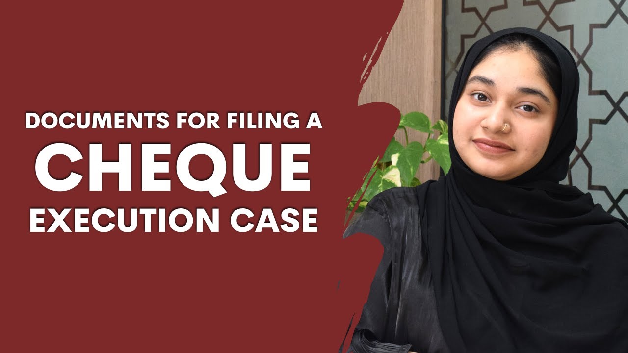 Cheque Execution Case - Documents Required | UAE | SAZ Advocates ...