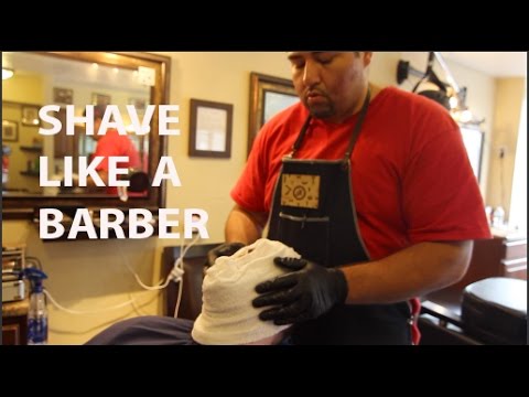 How To Shave Like A Barber | Step By Step straight razor shave - YouTube
