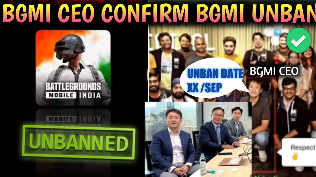 bgmi ceo confirm bgmi unban 😱 | bgmi unban | 😱😱😱😱😱😱😱😱samsung - YouTube