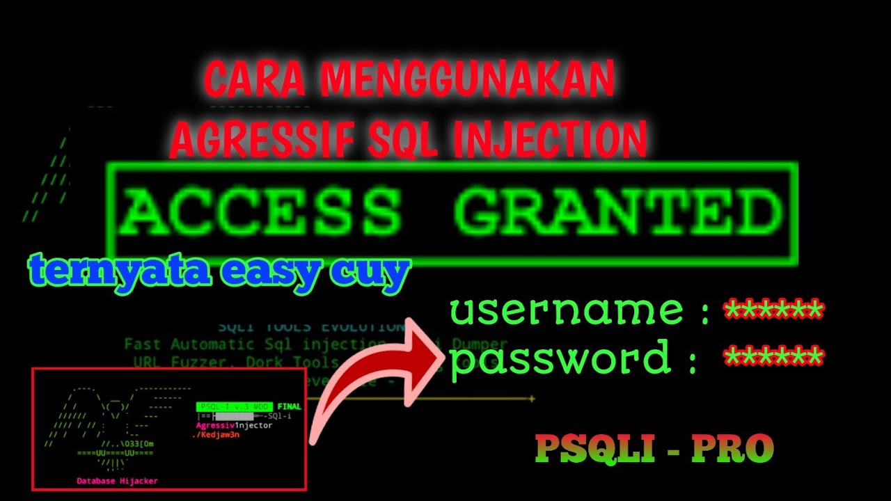 Cara install dan menggunakan psqli-pro (agresiff SQL injection) | Kang recode - YouTube
