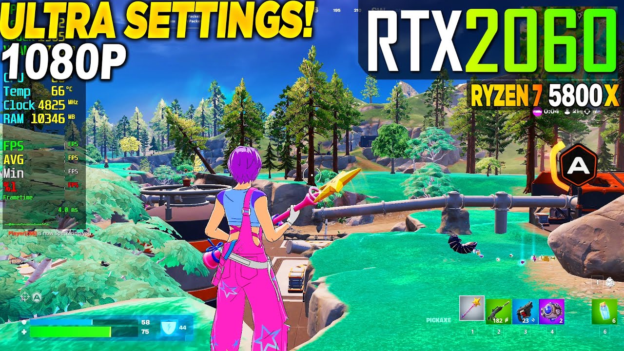 Fortnite Chapter 6 Season 4 RTX 2060 + Ryzen 7 5800x - 1080p ...