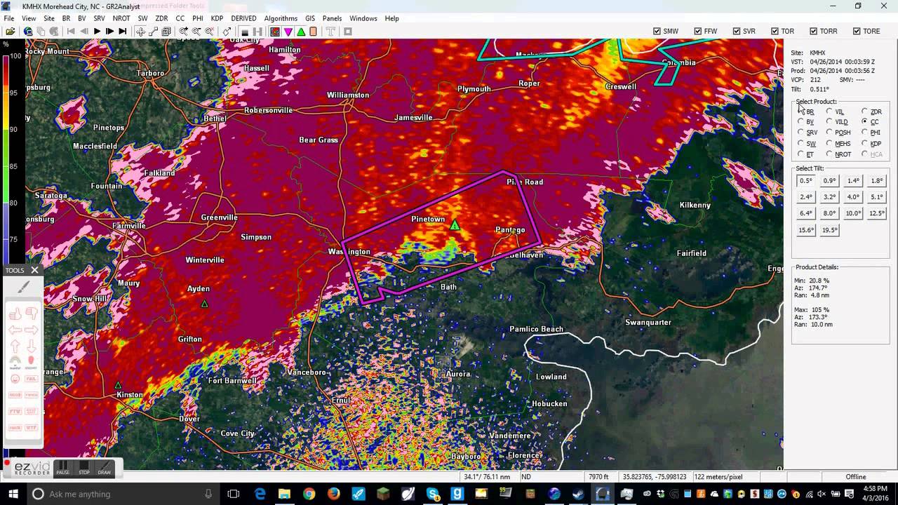 WeatherTutorials-Part 1: How to track tornadoes using radar - YouTube