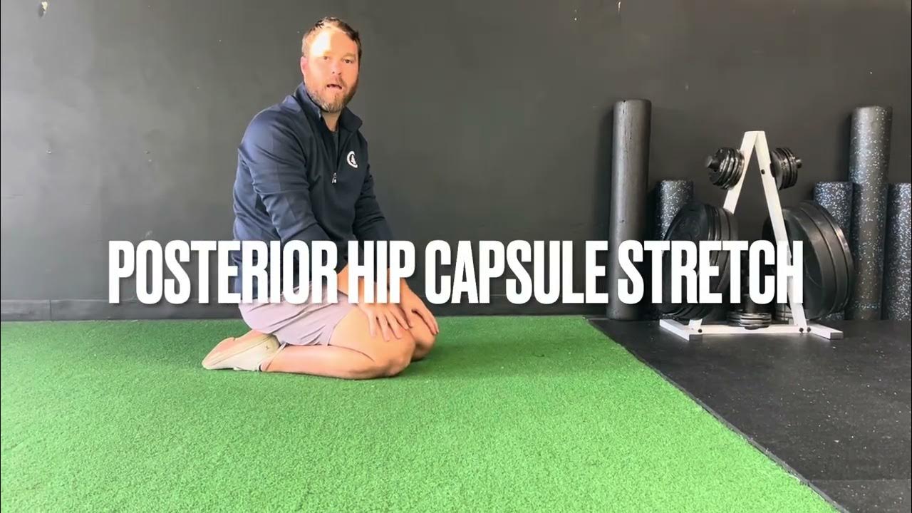 Posterior Hip Capsule Stretch - YouTube