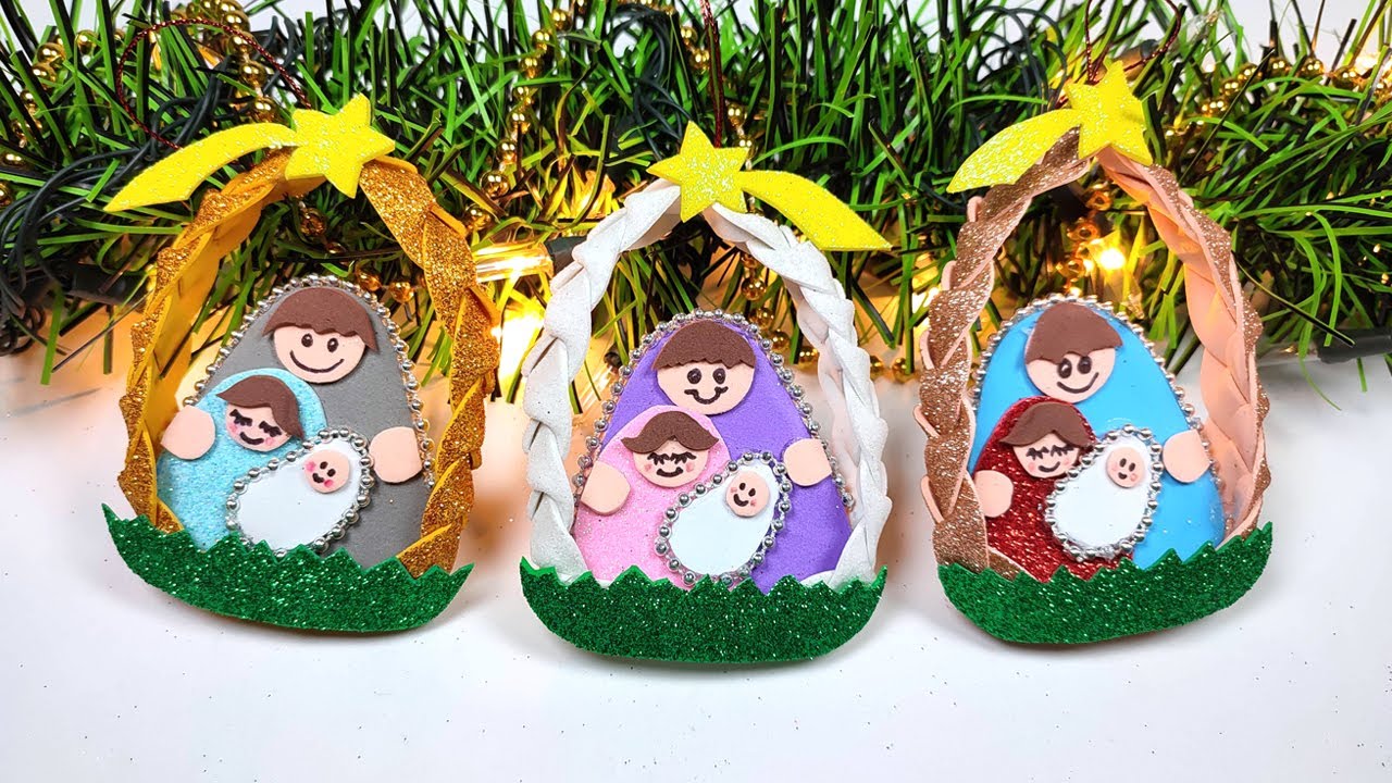 PESEBRE NAVIDEÑO 2021 -🎄 MANUALIDADES FÁCILES PARA NAVIDAD - ADORNOS ...