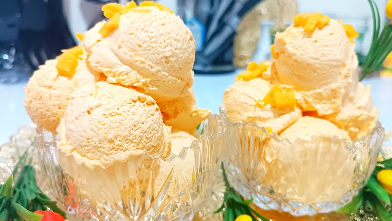 Special Mango Ice Cream Recipe | How To Make Mango Ice Cream | Summer ...