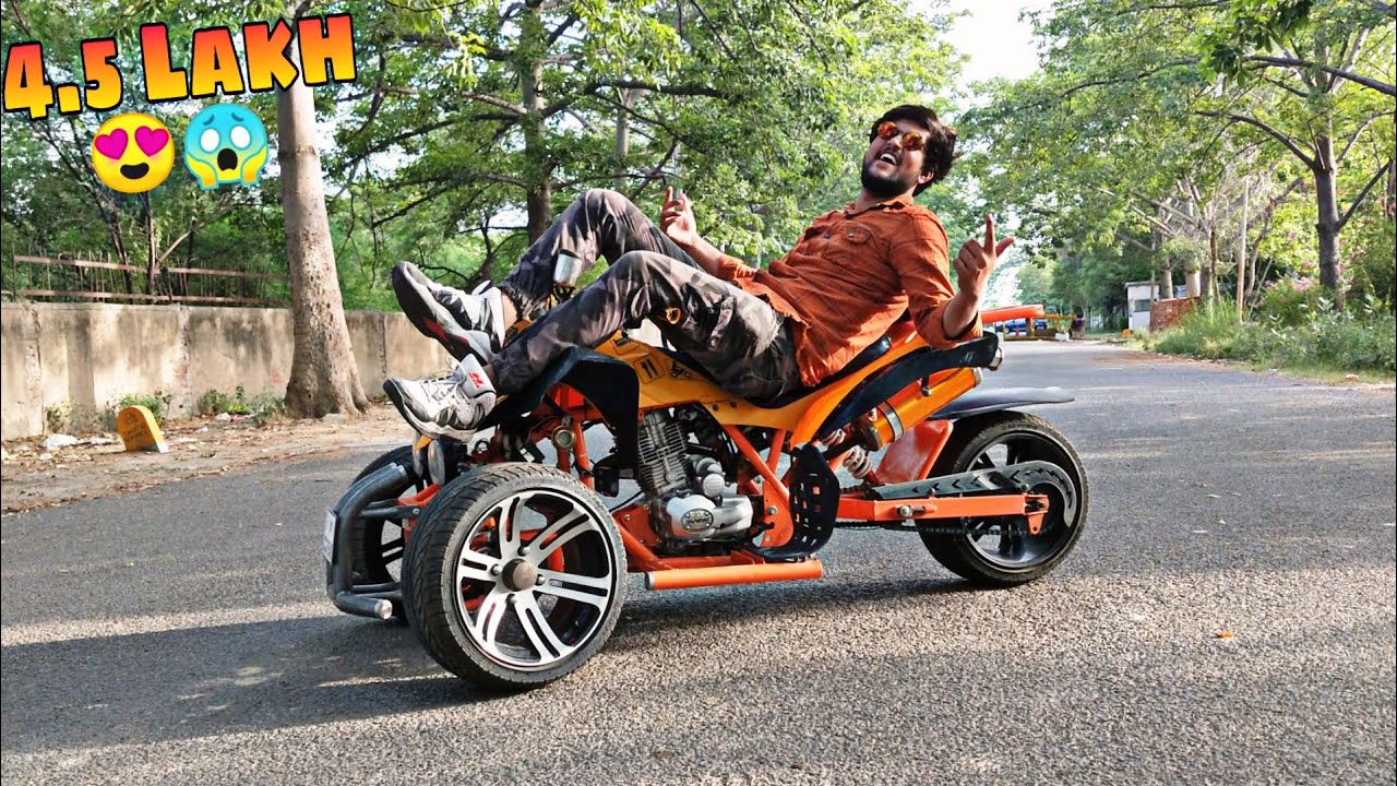 ram-rahim-ki-350cc-bike-custom-exhaust-trike-youtube