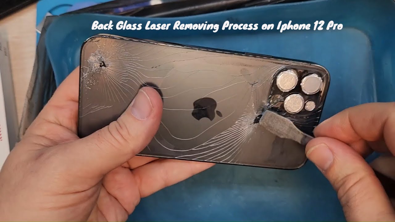 Back Glass Laser Removing Process on Iphone 12 Pro - YouTube