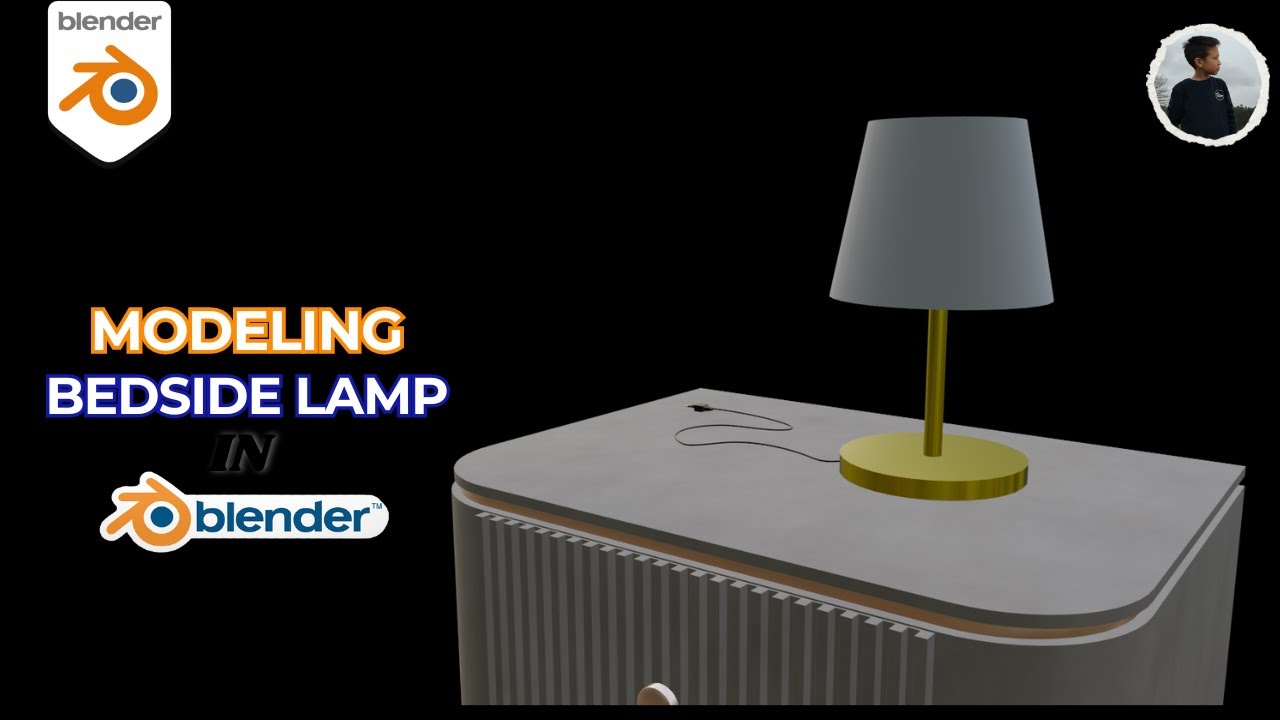 Blender Tutorial | How to make a Simple Bedside Lamp in BLENDER? - YouTube