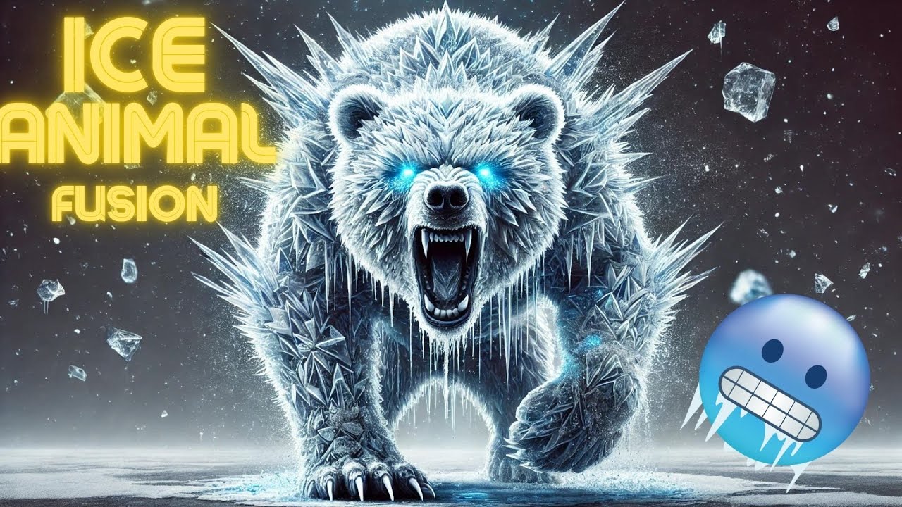 animals fused with ice - hybrid animals, rare and common animals with ...