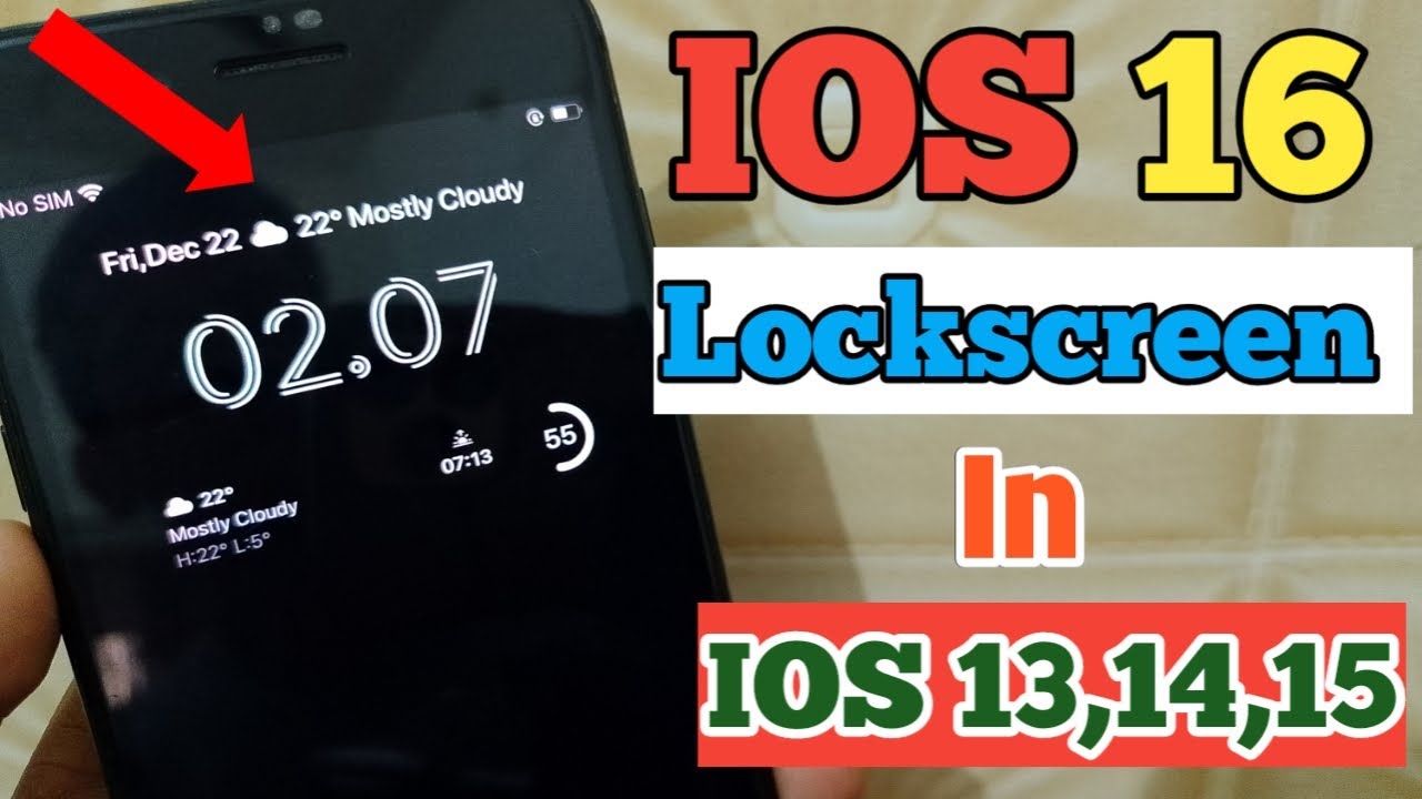 How to set IOS 16 Lock Screen in iphone 7/7plus/6/6plus.// #laddidhiman ...