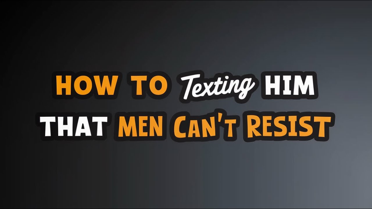 Texting Secrets Men Can’t Resist! - YouTube