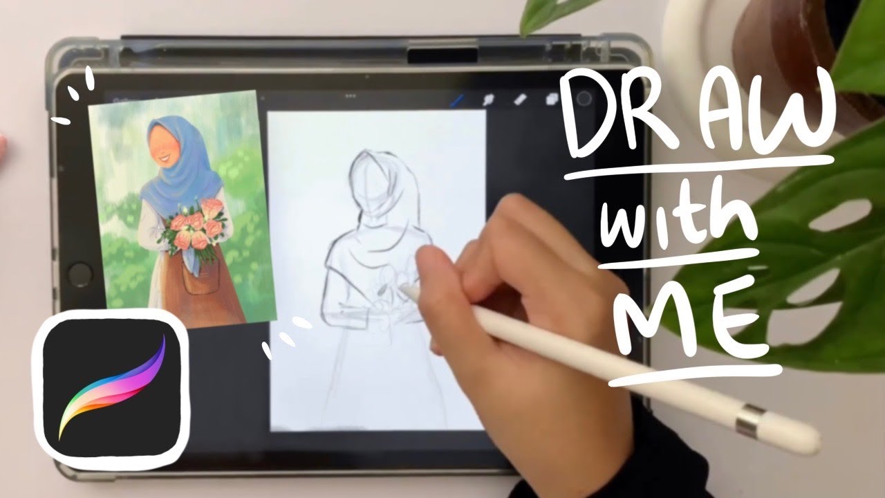 Tutorial step by step menggambar di Procreate - YouTube