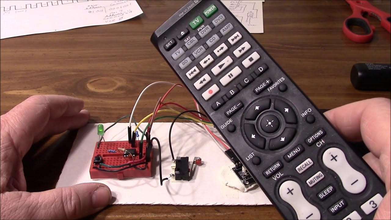 Receive Sony remote commands on STC15F104 - YouTube