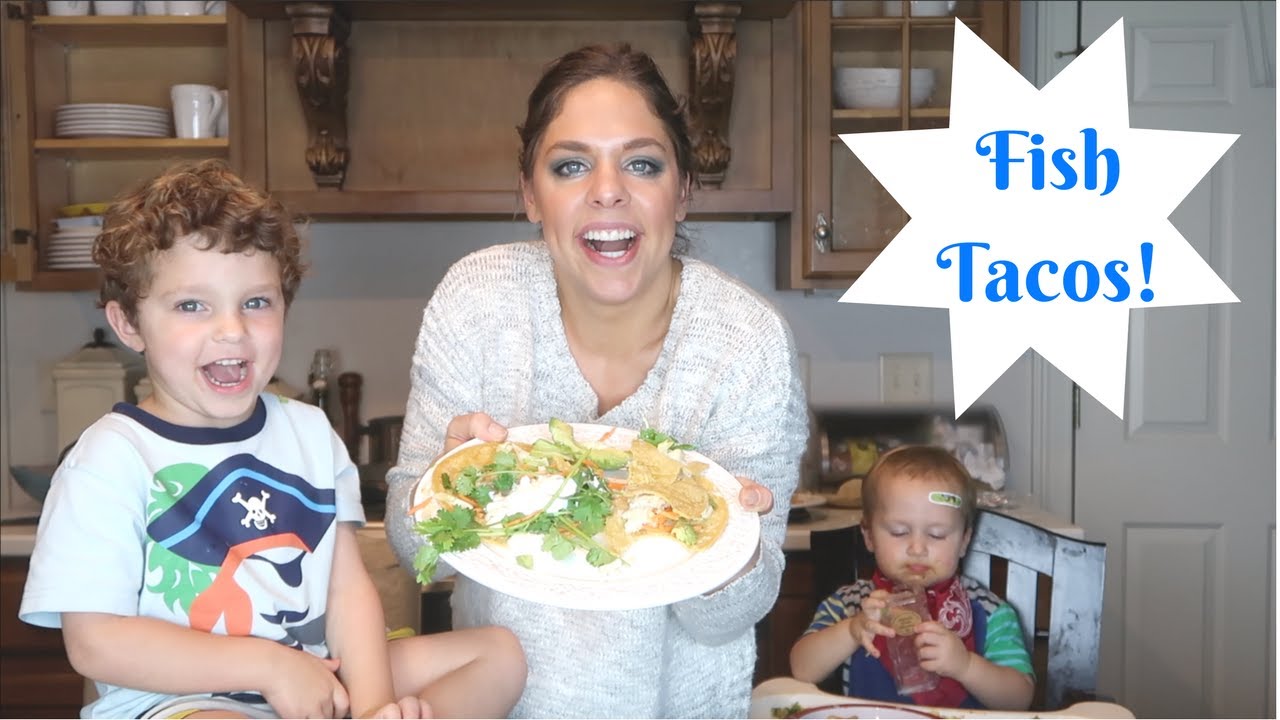 FISH TACOS RECIPE! Cooking With Kids! - YouTube