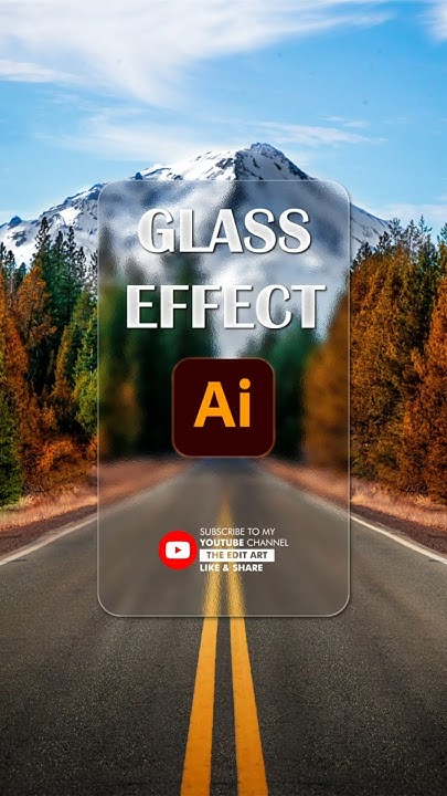 How To Create Glass Effect In Illustrator | Beginner To Pro | Tutorial | The Edit Art | Shorts ...
