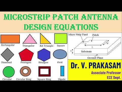 MICROSTRIP PATCH ANTENNA DESIGN EQUATIONS - YouTube