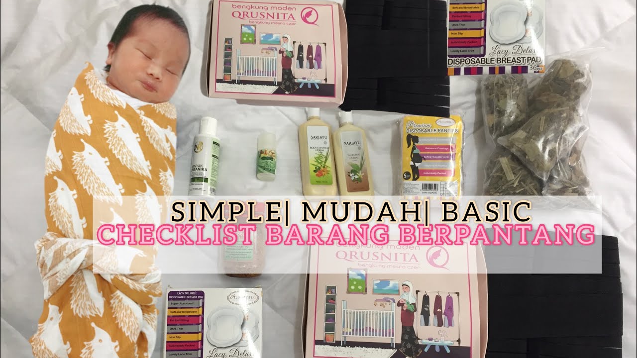 Berpantang Sendiri Di rumah | Checklist Barang-barang Pantang | Mudah ...