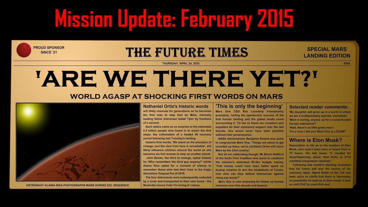 Mars Mission Update: February 2015 - YouTube