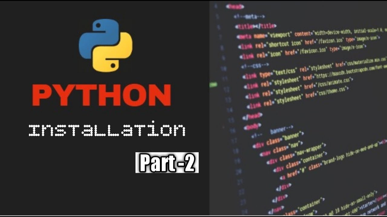 python tutorial installation - YouTube