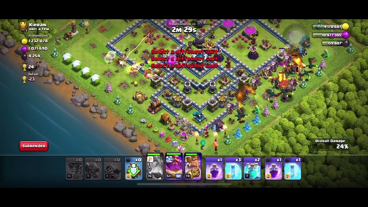 CLAS OF CLANS TH14 ATTACK STRATEGY 😱 - YouTube