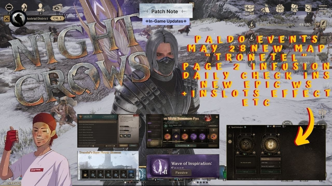 NIGHT CROWS MAY 28 PALDO EVENTS + NEW MAP TRONETEL ETC #nightcrows # ...