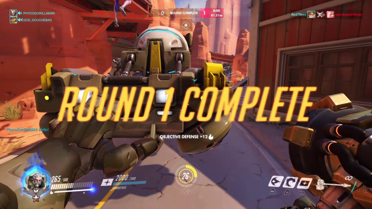 Overwatch Reinhart+Ana carry - YouTube
