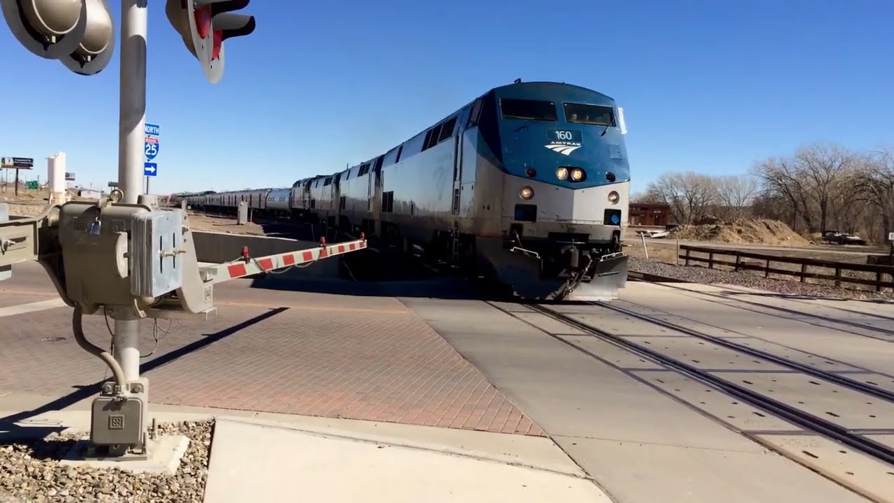 Amtrak's Southwest Chief, train #3 arriving Trinidad Colorado station ...
