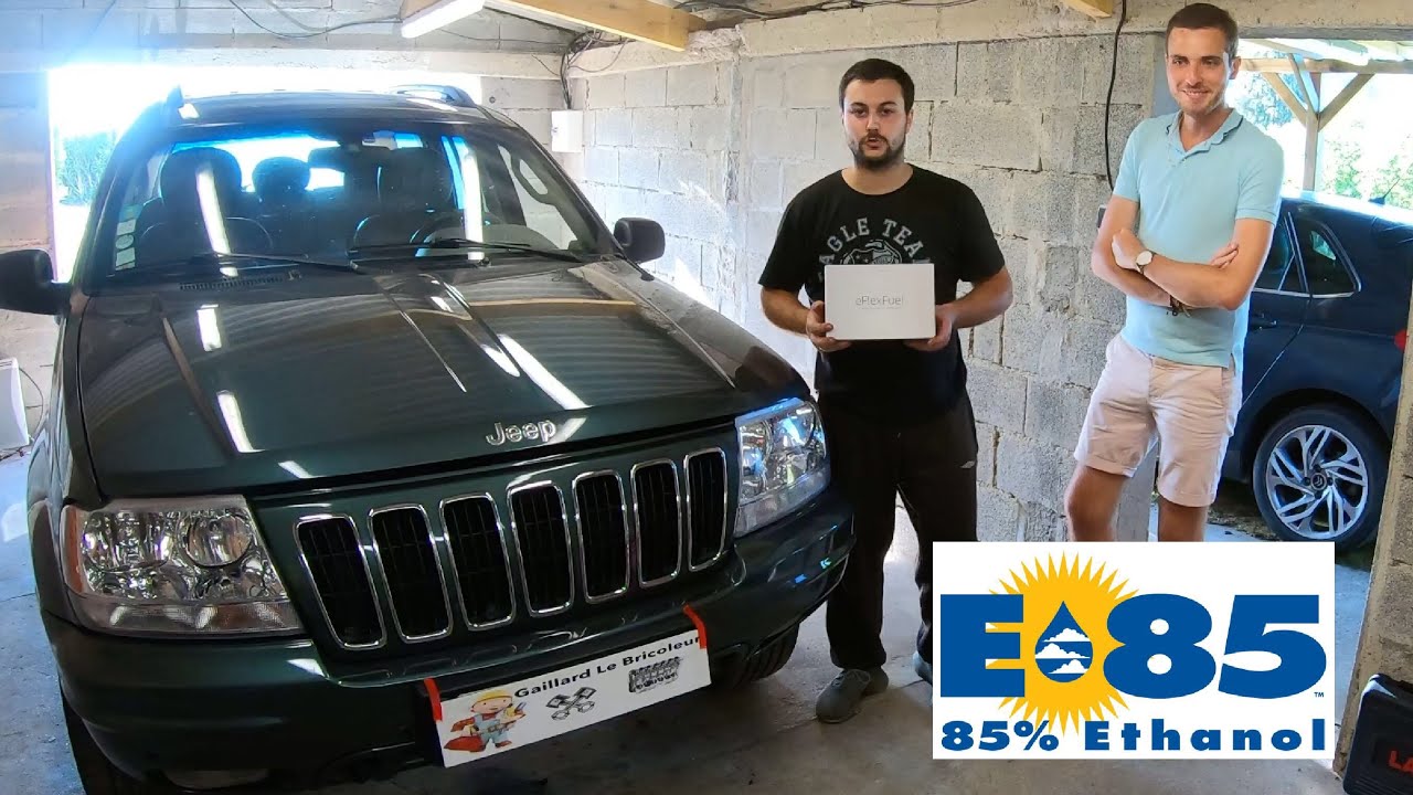 On converti 4700cc d'Amérique au bio ethanol E85 avec ce Jeep Grand Cherokee V8 - YouTube