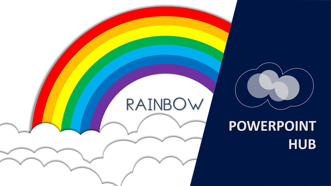 How to make Rainbow image in PowerPoint. - YouTube