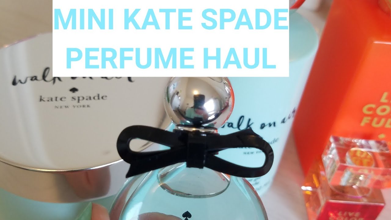 KATE SPADE MINI PERFUME HAUL & BEAUTY UNBOXING!! #miniperfume #skincare ...