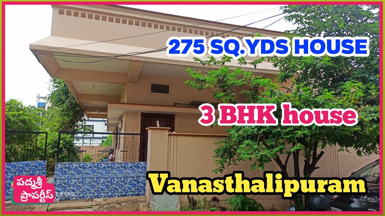 275 Sq.yds house for sale in Vanasthalipuram | Hyderabad| 3 BHK House ...