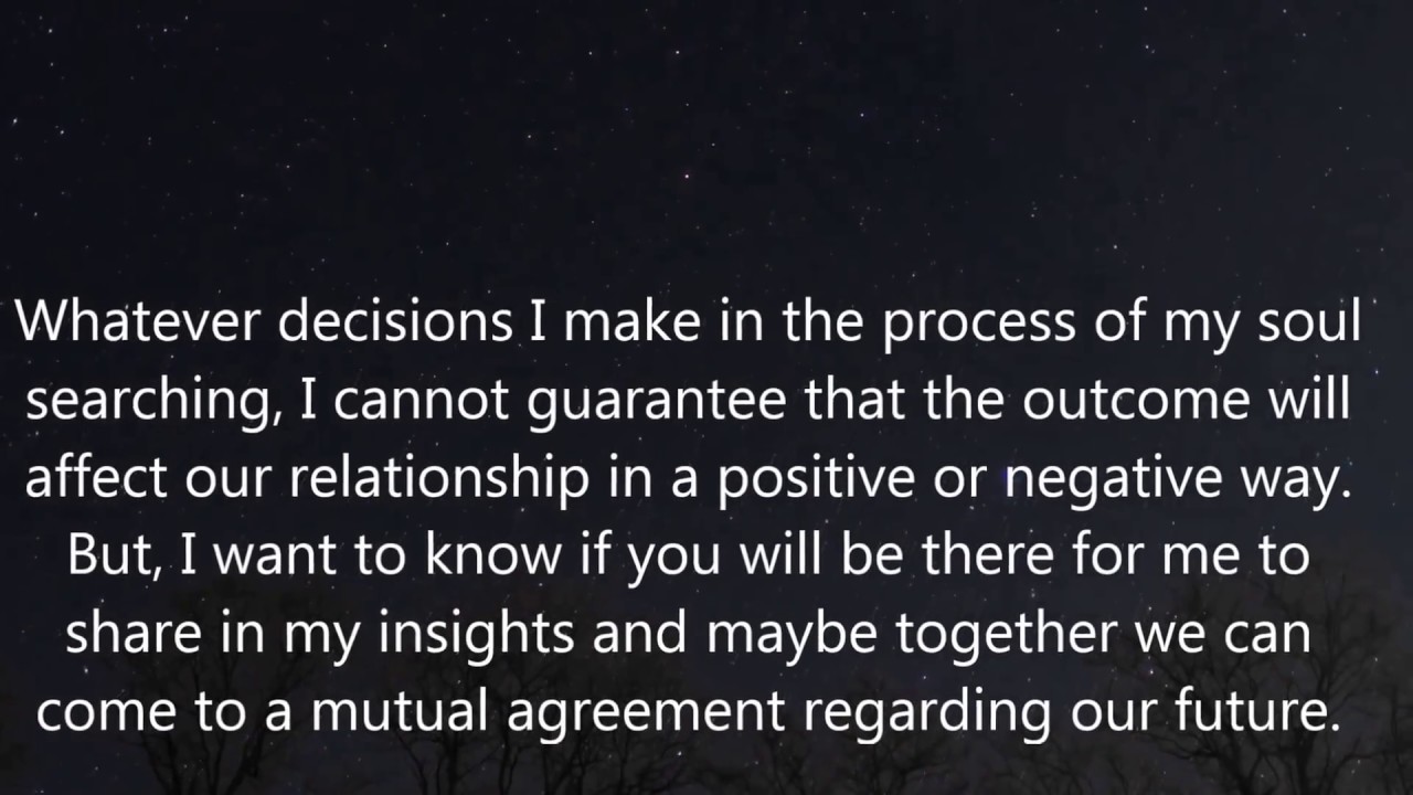 I Need Some Time Alone to Think Things Over - End of Relationship - YouTube