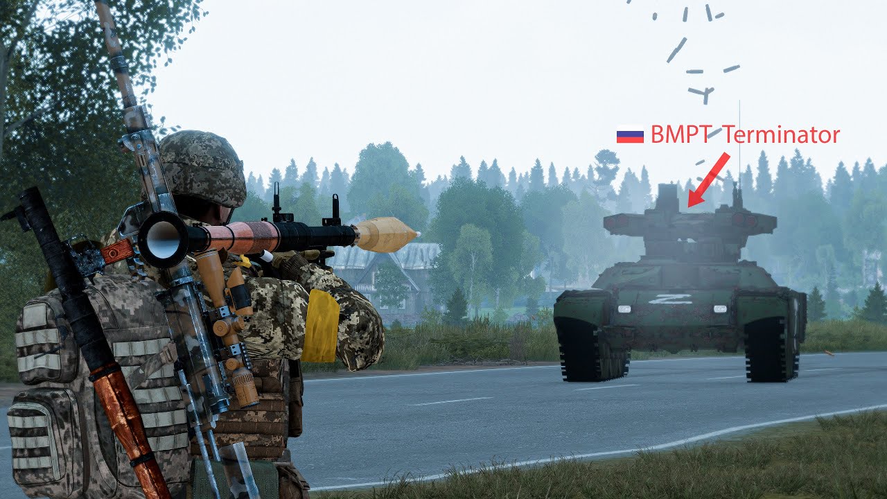 MASSACRE!!! Ukranian ATGM units hunted Russian BMT TERMINATOR Tank ...