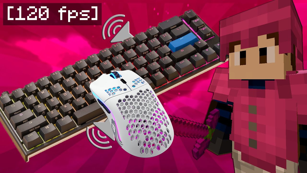 Keyboard + Mouse Sounds ASMR Handcam [120 fps] - YouTube