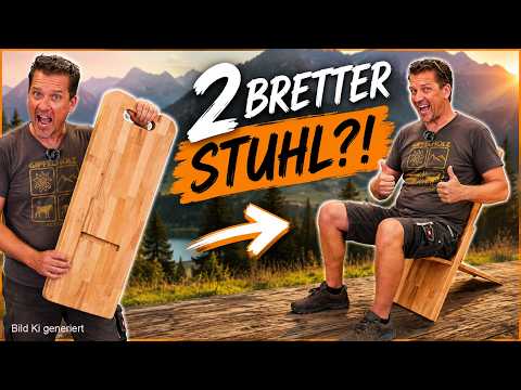 In Sekunden wird daraus ein Stuhl – diese alte Idee ist genial! Wikingerstuhl selber bauen