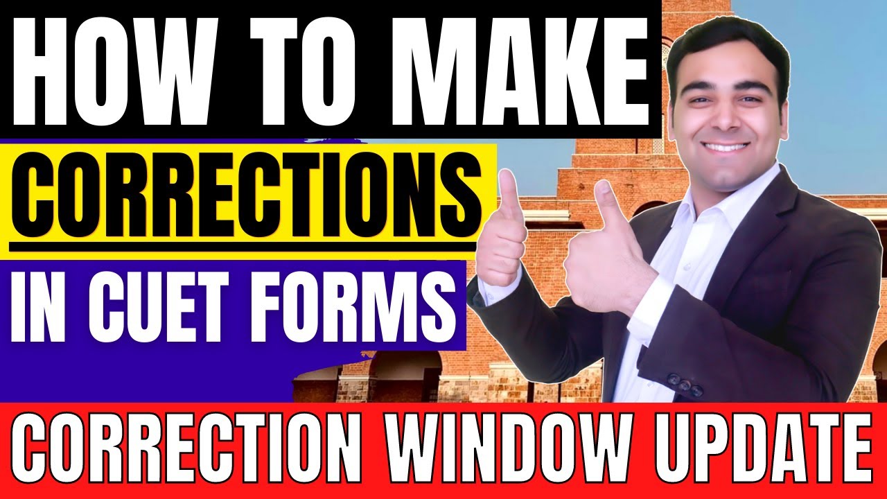How to Correct CUET Forms | Correction Window Big News🔥 - YouTube