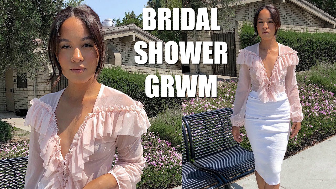 Bridal Shower Grwm Makeup Outfit Marie Jay Youtube
