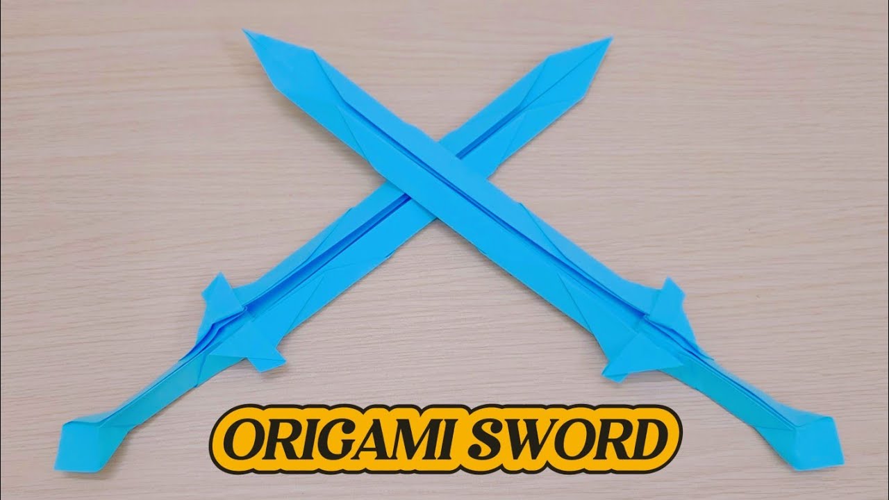 HOW TO MAKE ORIGAMI SWORD MINI EASY - YouTube