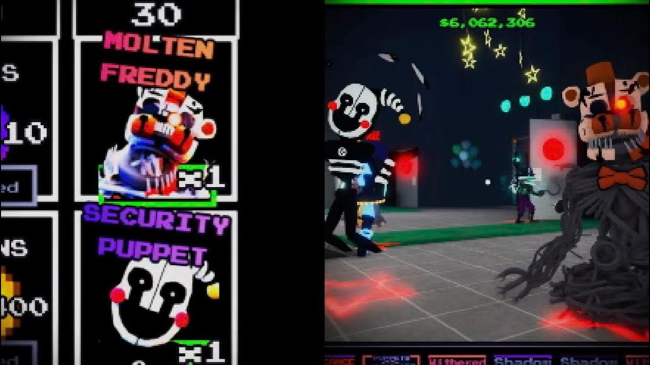 *NEW* Molten Freddy and Security Puppet (FNTD pass units) - YouTube