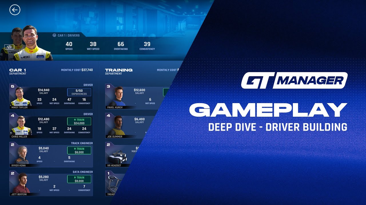 GT Manager - Driver Building - YouTube
